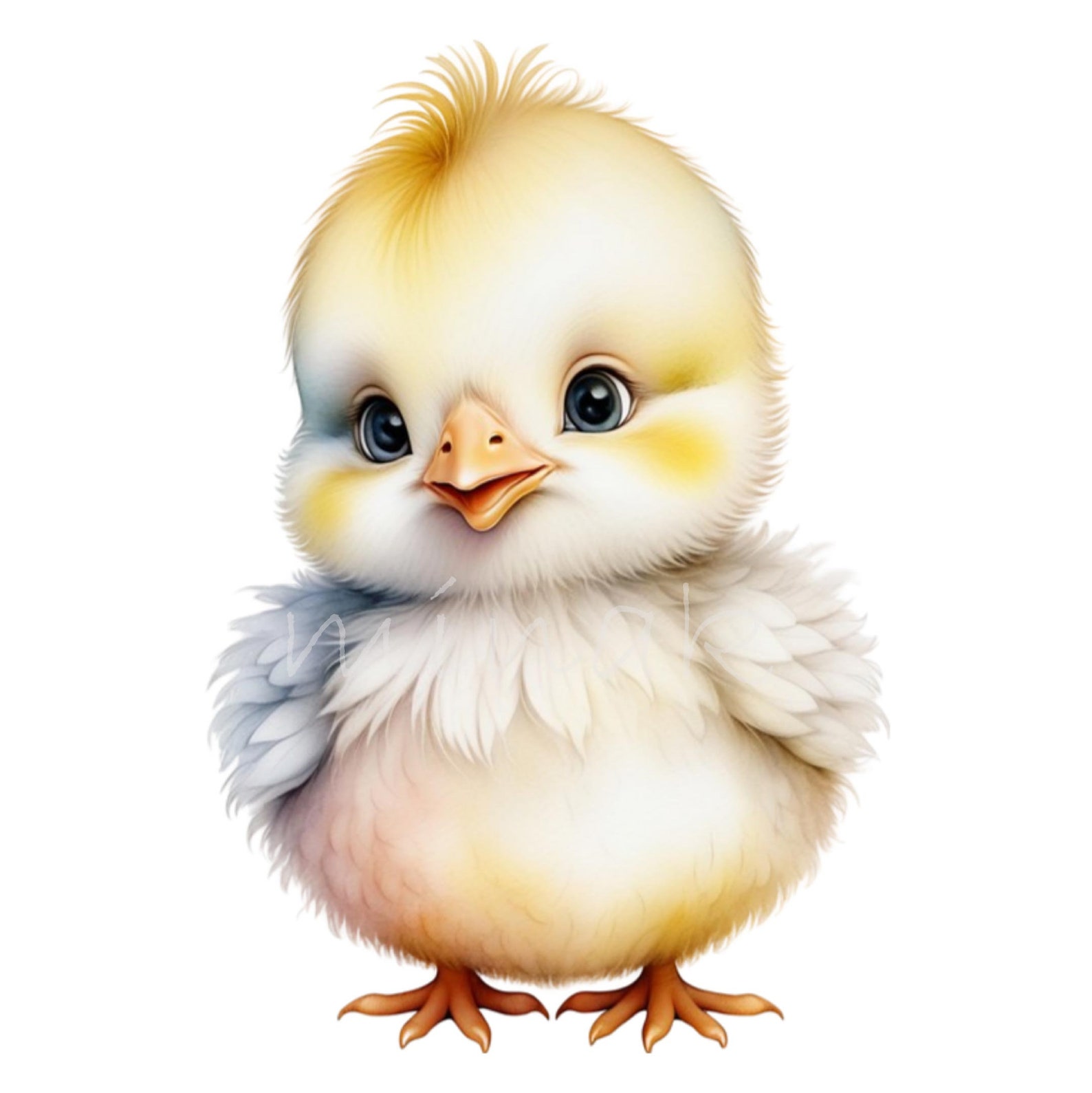 Baby Chicken Clipart Bundle PNG, 15 Watercolor Chick Clip Art ...
