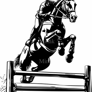 8 SVG Horse Jumping SVG – Equestrian Rider Cut File – Show Jumping ...
