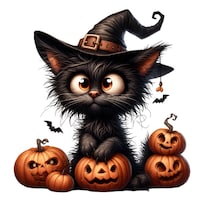 Retro Halloween Png Bundle, Retro Halloween Clipart Bundle, Halloween ...