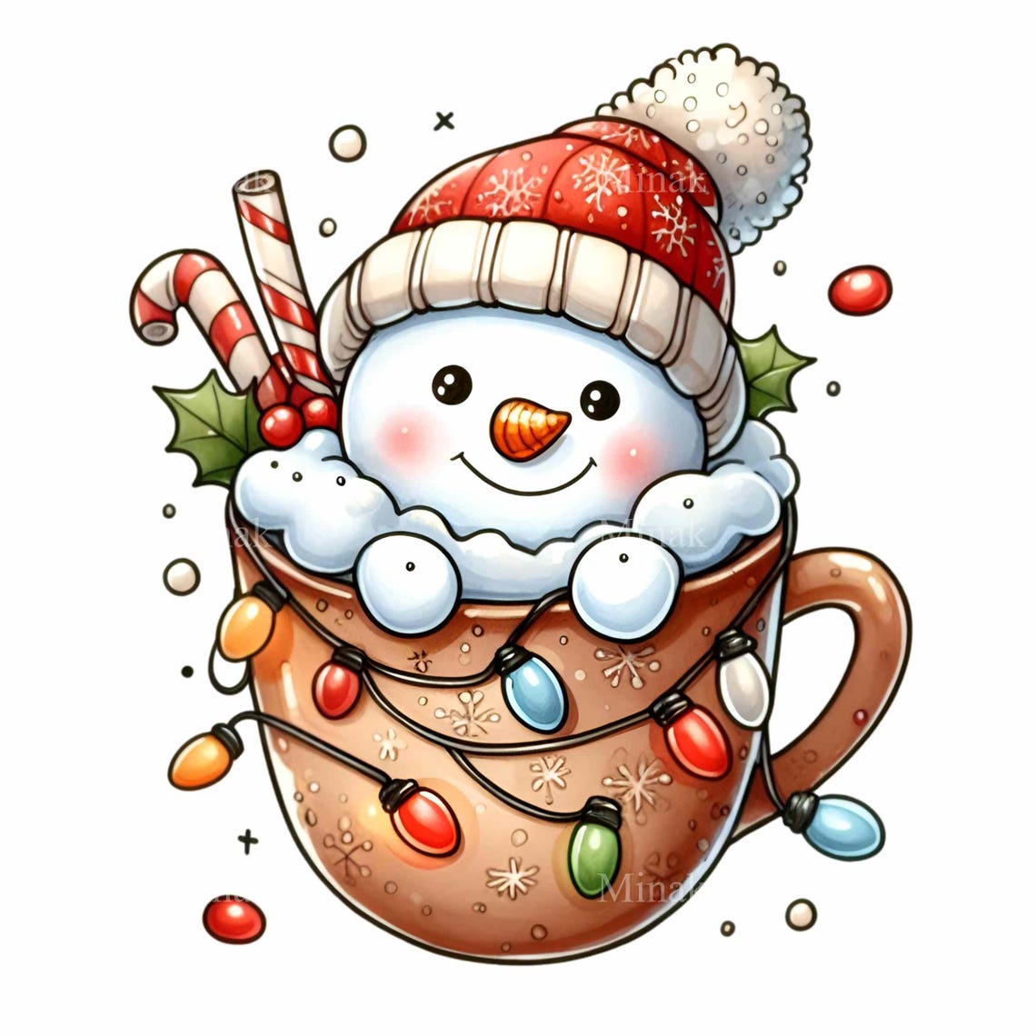 19 PNG Snowman in Cocoa Mug Clipart – Cute Christmas Hot Drink PNG ...