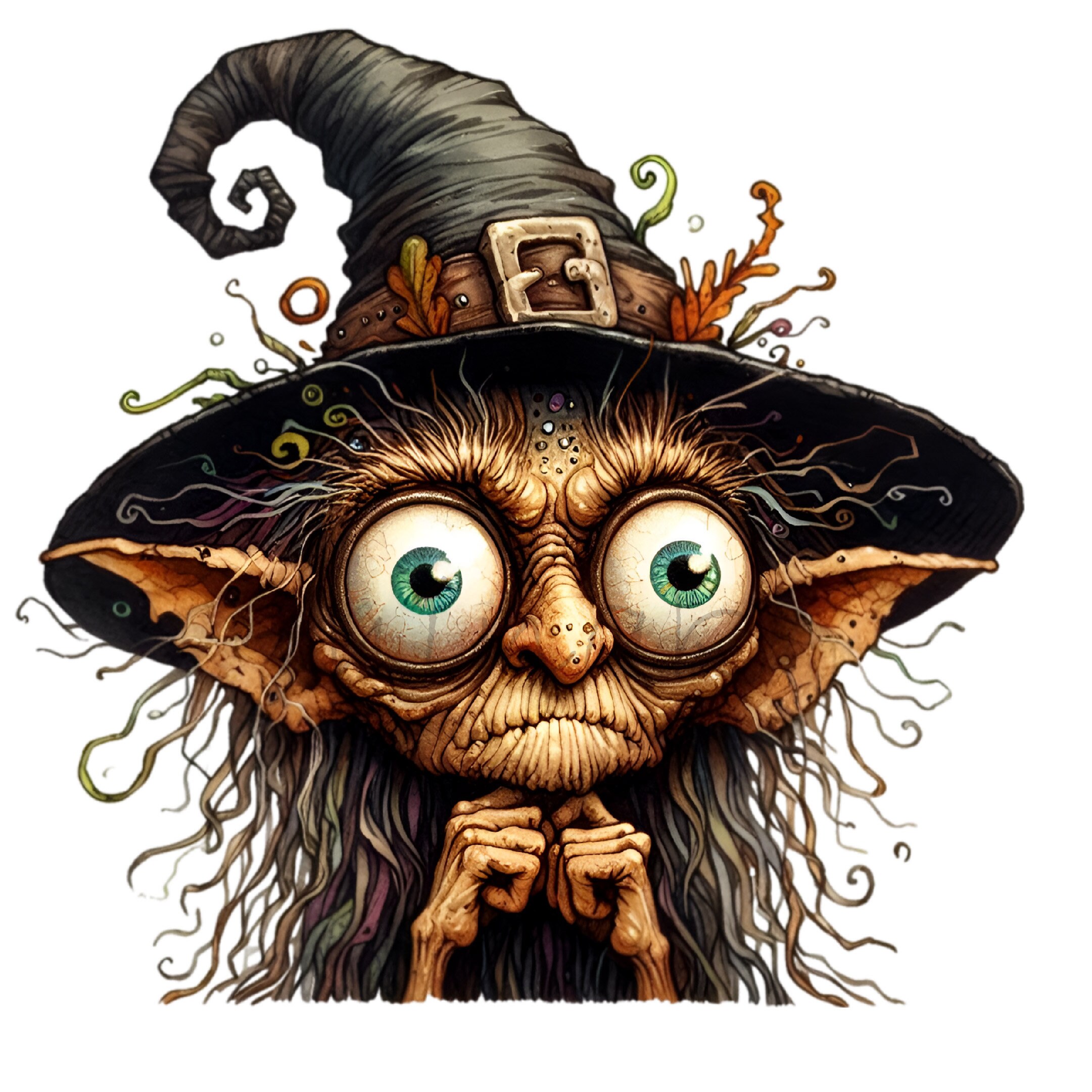 12 PNG Grumpy Witch Clipart, Halloween Cauldron Spooky Fantasy Gothic ...