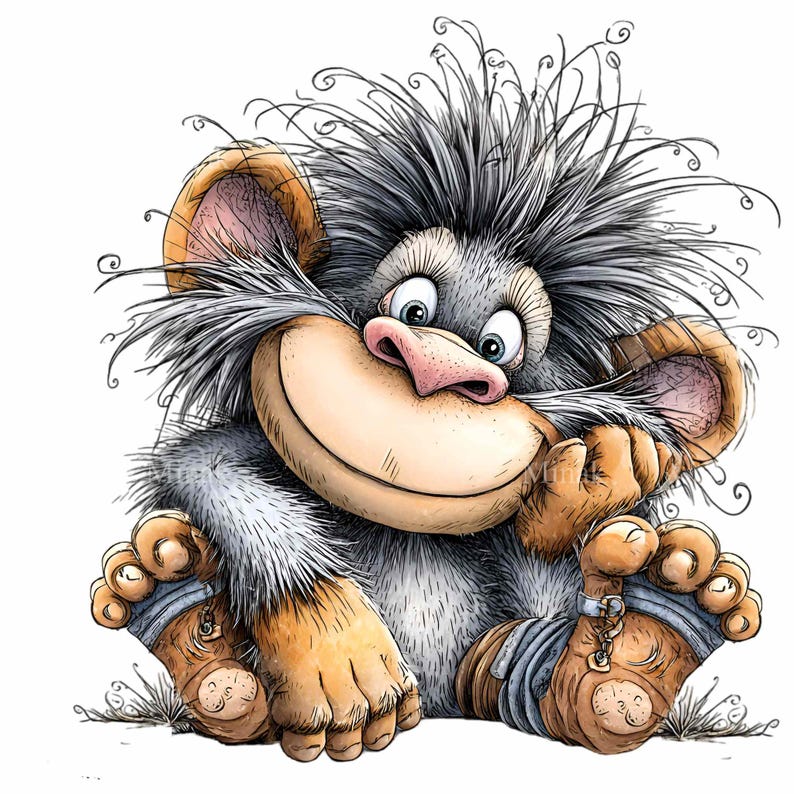 12 PNG Rainbow Animal Clipart – Colorful Monkey PNG – Fun Cartoon ...