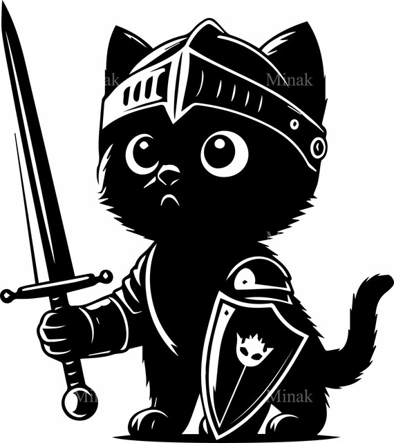 Dessin De Chat Guerrier Blanc Woiriore Cat "guerrier Chat"