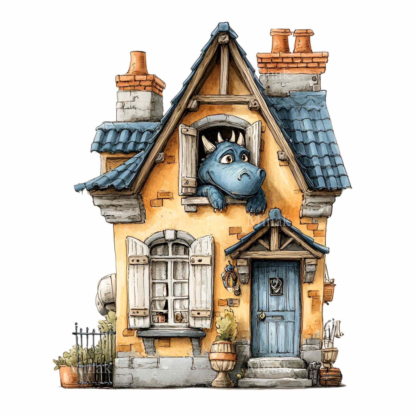 16 PNG Dragon House Fantasy Cottage Clipart, Storybook Medieval Home - Etsy