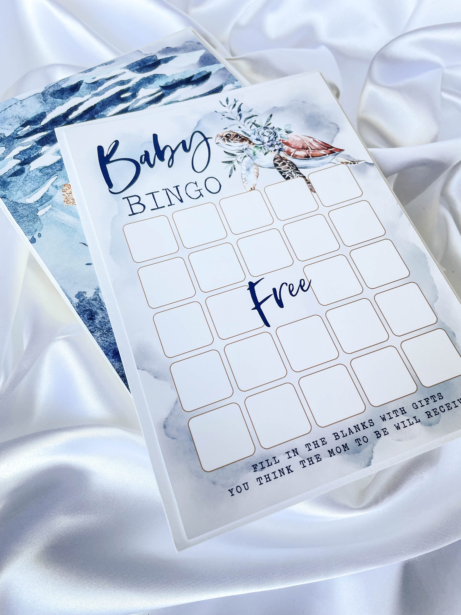 Under the Sea Baby Shower Baby Bingo Game Ocean Baby Shower - Etsy