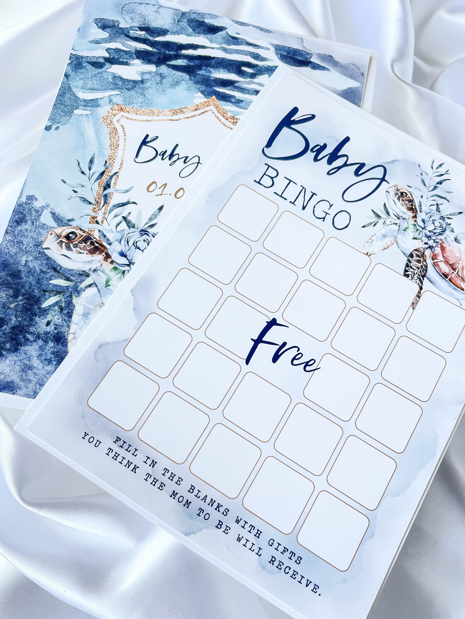 Under the Sea Baby Shower Baby Bingo Game Ocean Baby Shower - Etsy