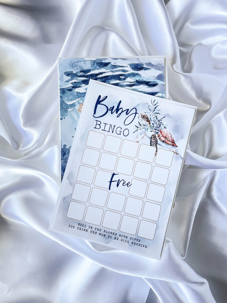 Under the Sea Baby Shower Baby Bingo Game Ocean Baby Shower - Etsy