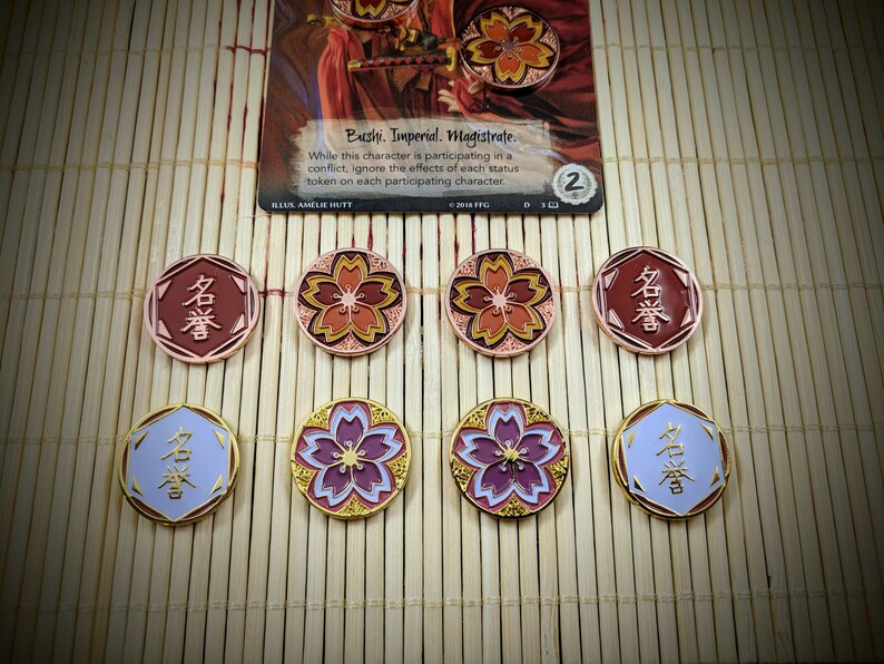 L5R Autumn Garden Sakura Fate/honor Token unofficial Metal - Etsy