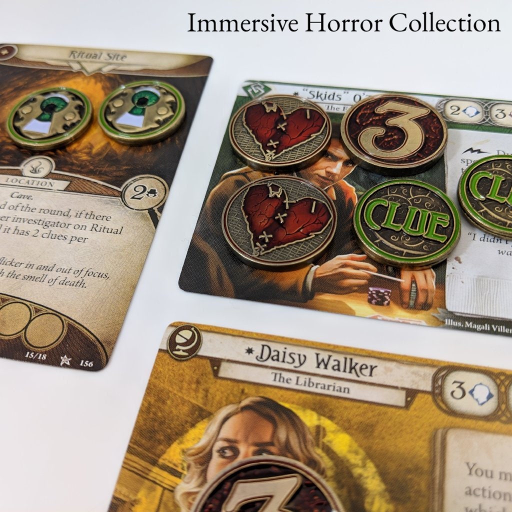 Arkham Metal Clue: Dreaded Discovery - Unofficial Luxury Clue Tokens ...