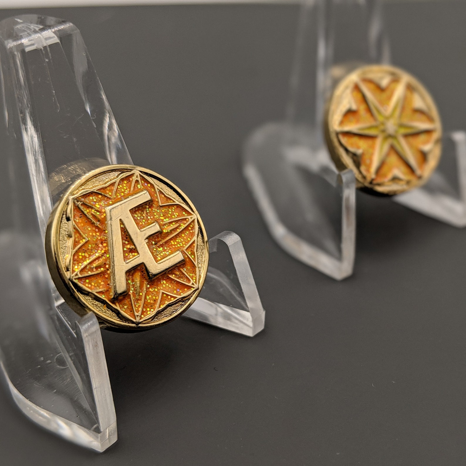 Keyforge Luxury Aember: Archonic Energy Metal Tokens - Etsy