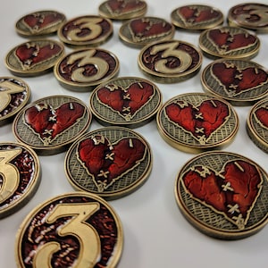 Arkham Metal Health: Wounded Heart Tokens - Unofficial Luxury Tokens ...