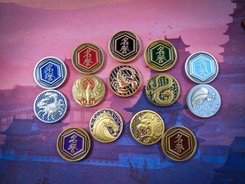 L5R Crab Fate & Honor Token - Unofficial Metal Token for Legend of the ...