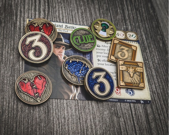 Arkham Large Playset Unofficial Metal Tokens Compatible With | Etsy