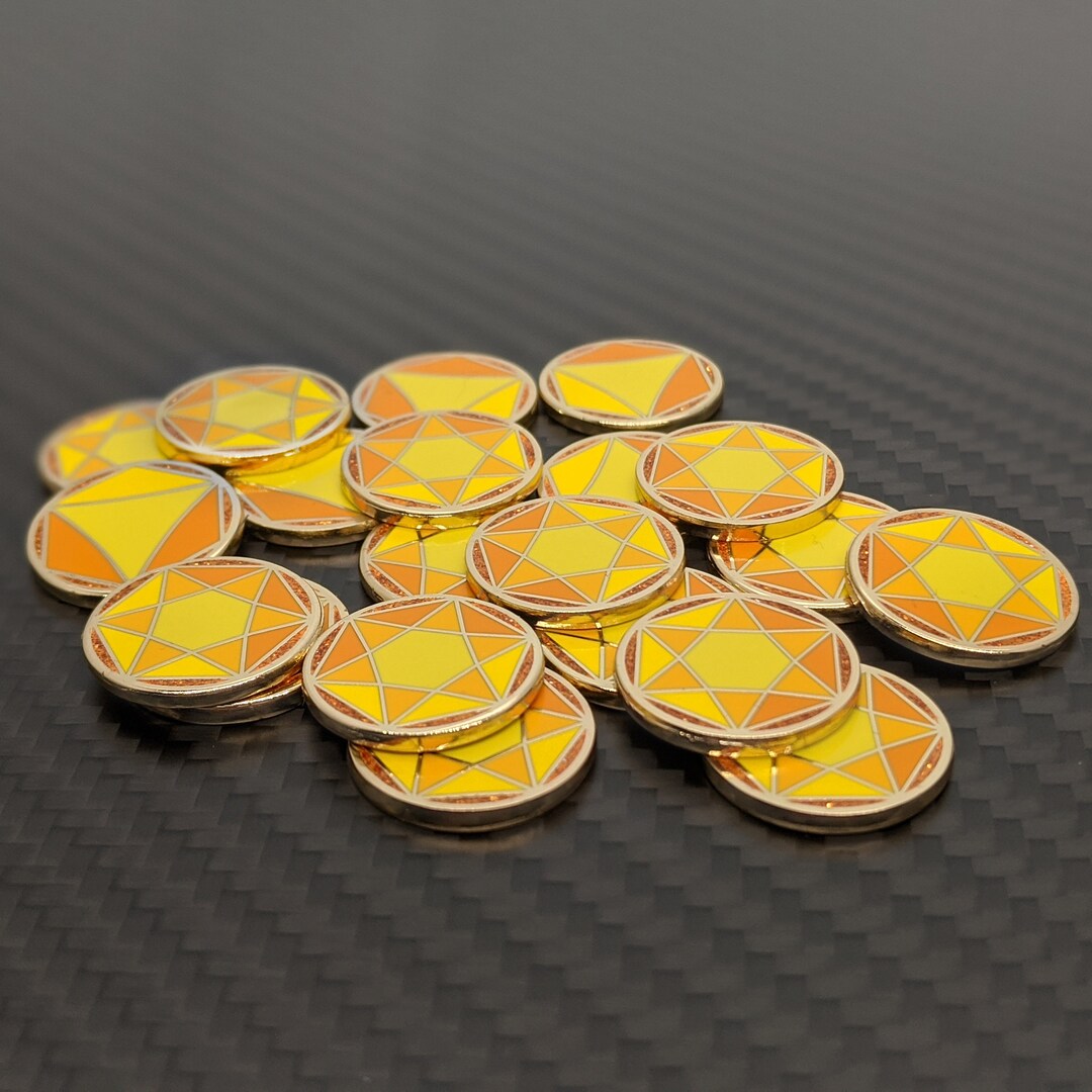 Keyforge Aember: Remnants Metal Tokens - Unofficial Dark and Classic ...