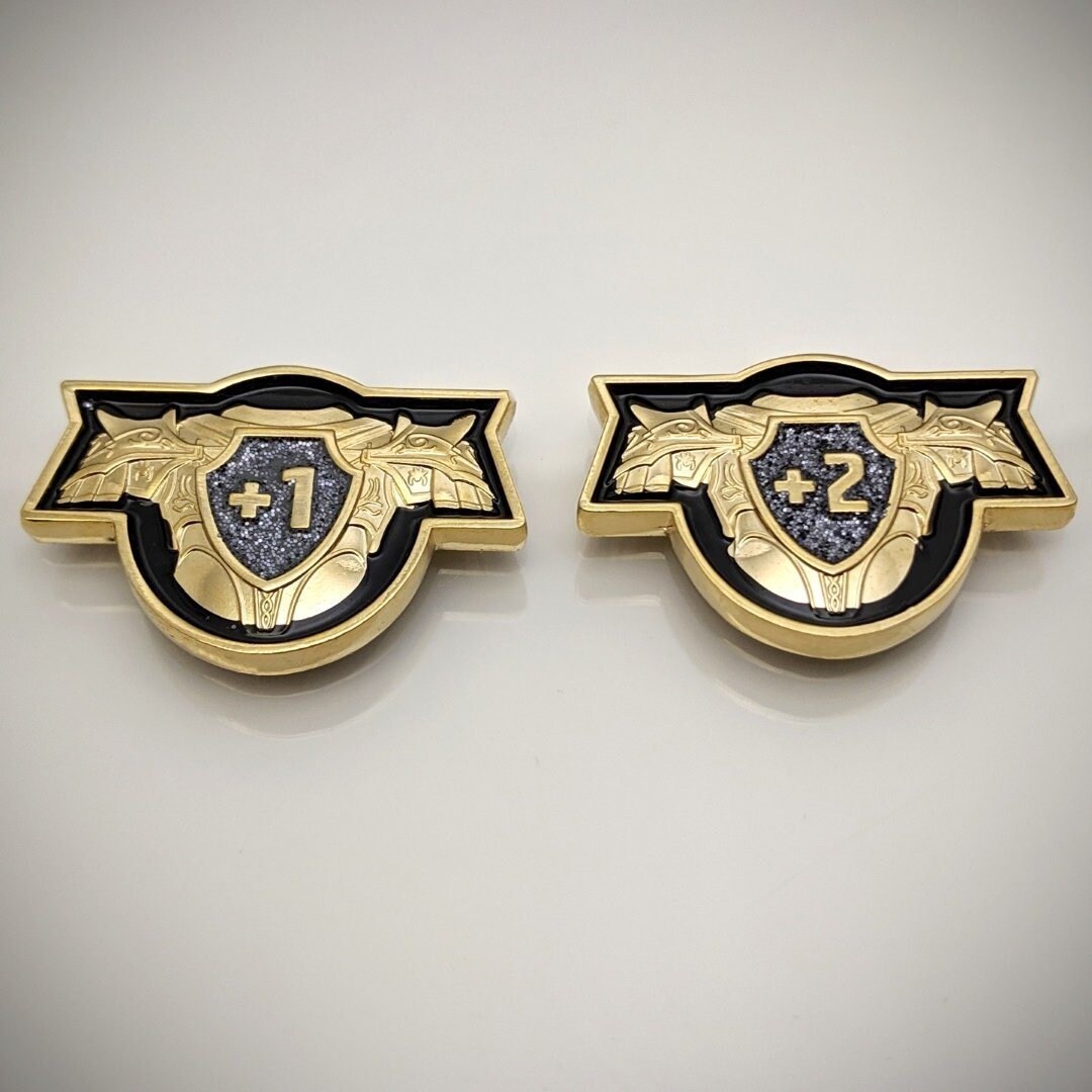 Keyforge Metal Armor - Sanctified Defense Token Set - Etsy