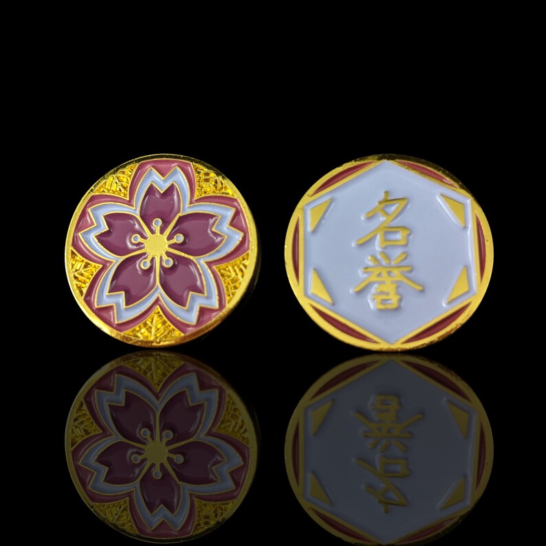 L5R Metal Fate: Summer Gold Sakura Tokens limited Edition - Etsy