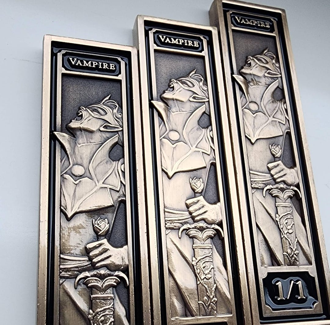 Mtg Tokens, Vampire Prize Luxury Token - Unofficial Metal Tokens ...