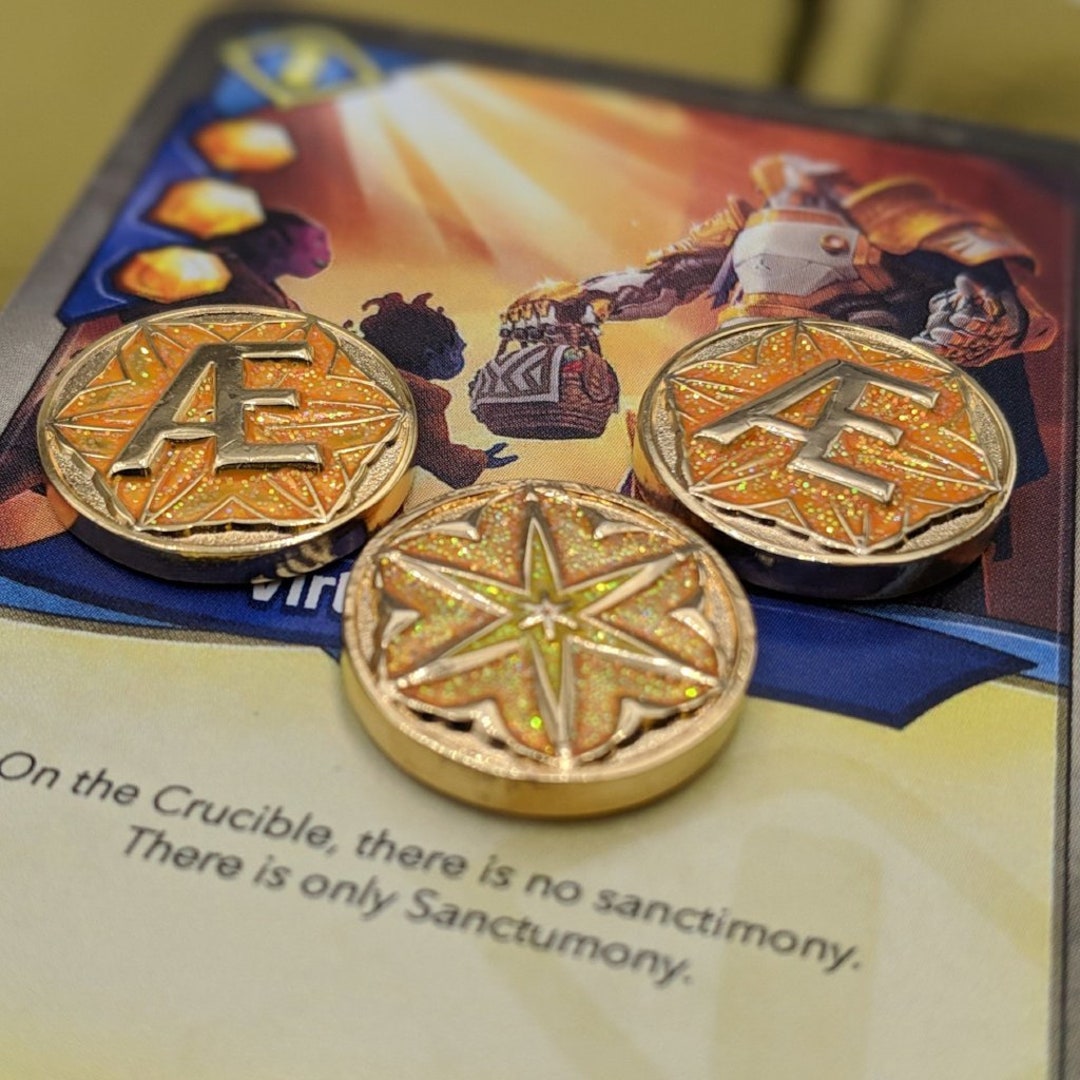 Keyforge Luxury Aember: Archonic Energy Metal Tokens - Unofficial ...