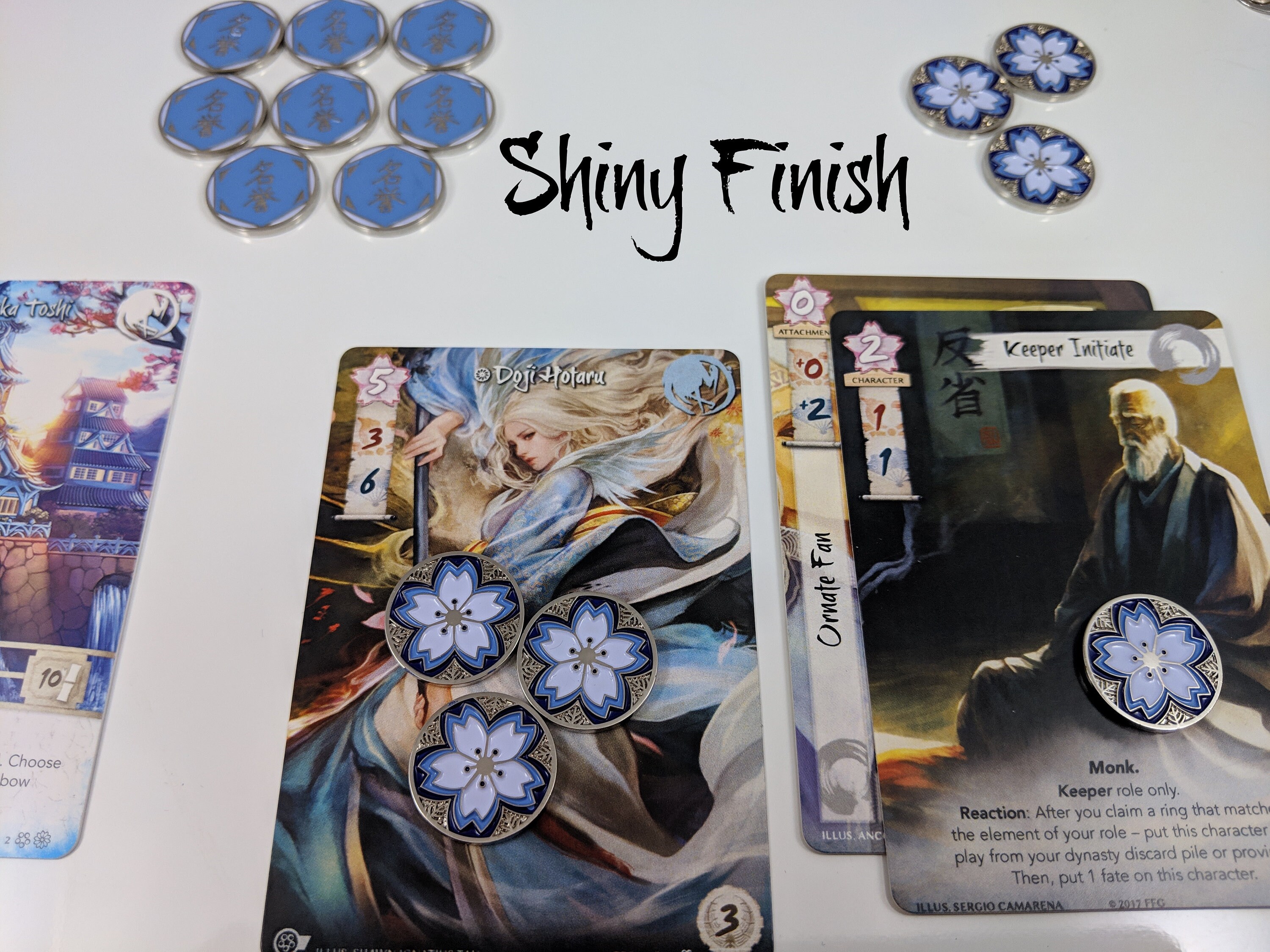 L5R Metal Fate: Winter Silver Sakura Tokens (limited Edition Winter ...