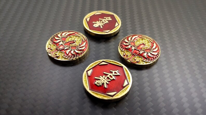 L5R Phoenix Metal Fate Reignited and Scholar Luxury Tokens - Etsy
