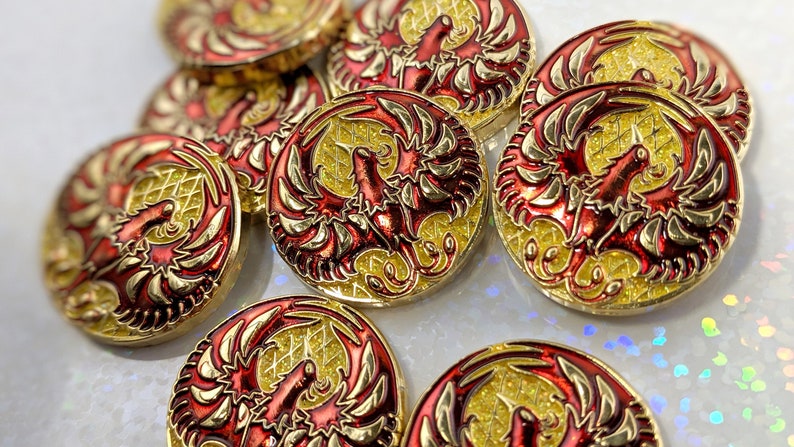 L5R Phoenix Metal Fate Reignited and Scholar Luxury Tokens - Etsy