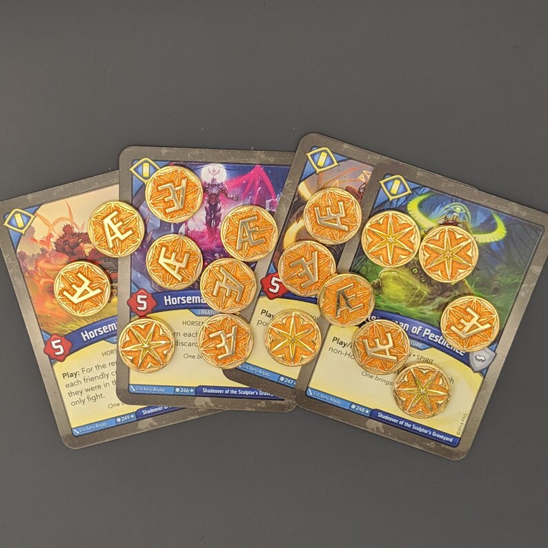 Keyforge Luxury Aember: Archonic Energy Metal Tokens - Etsy