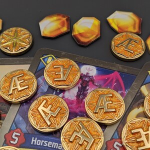 Keyforge Luxury Aember: Archonic Energy Metal Tokens - Unofficial ...