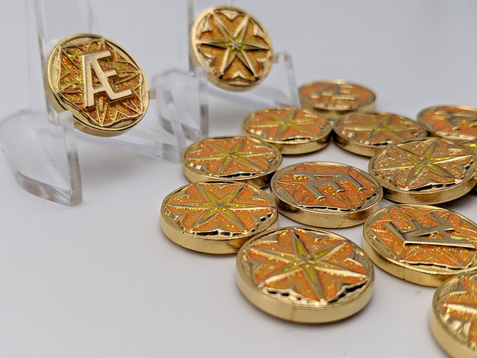 Keyforge Luxury Aember: Archonic Energy Metal Tokens - Etsy