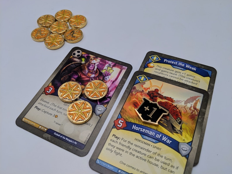 Keyforge Luxury Aember: Archonic Energy Metal Tokens - Etsy