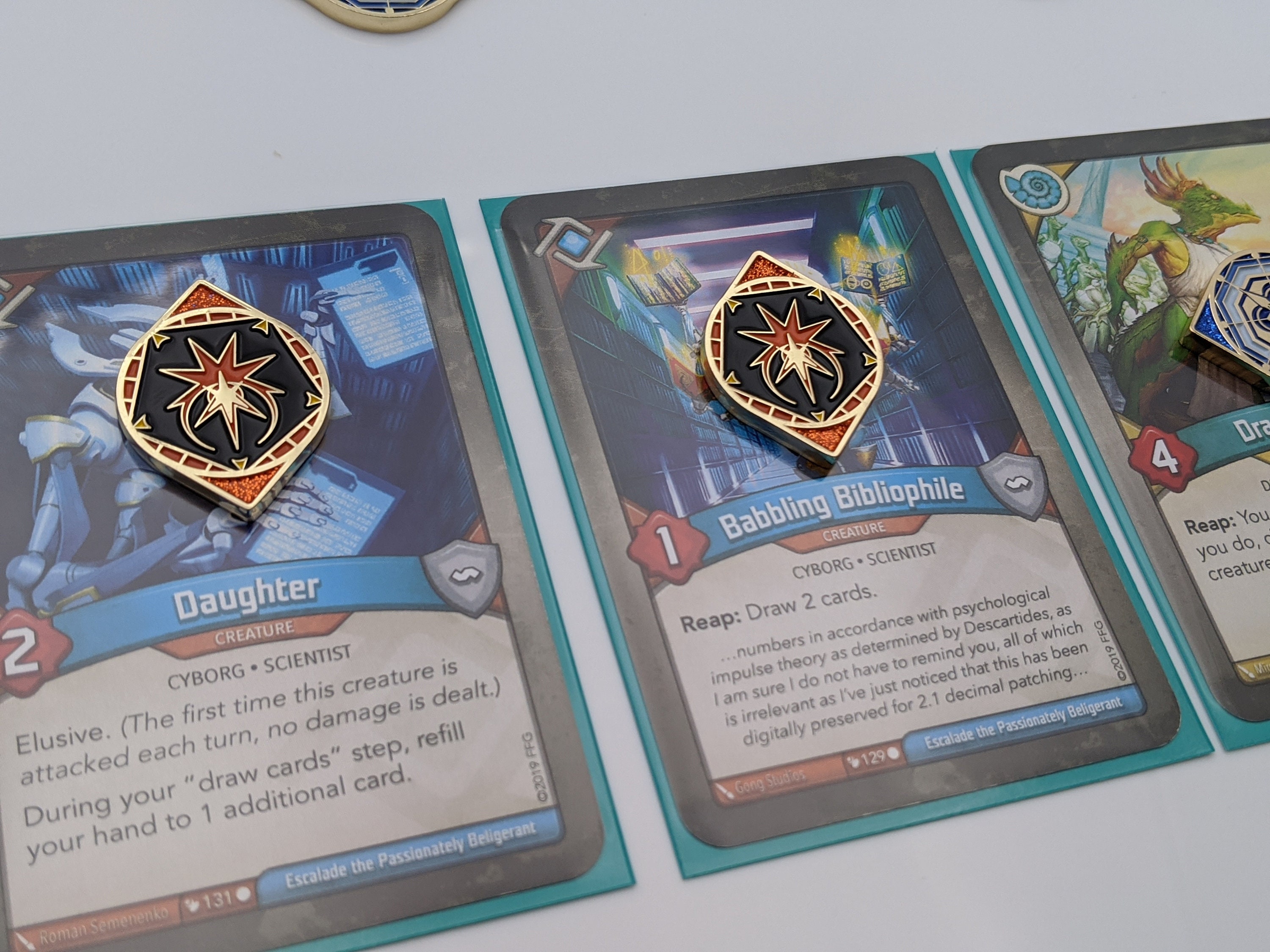 Keyforge Metal Enrage/ward - Rile and Resist Luxury Tokens - Etsy