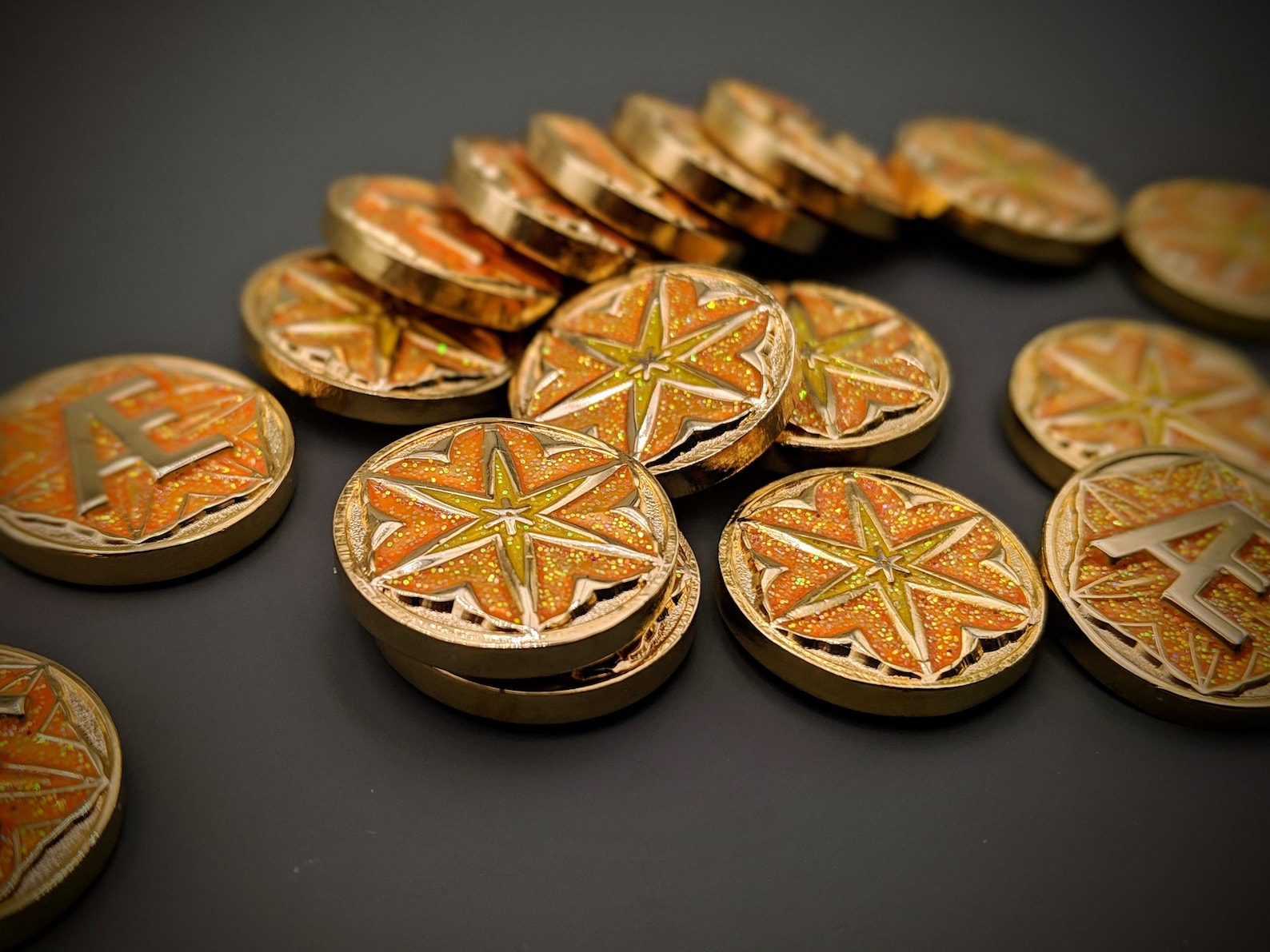 Keyforge Luxury Aember: Archonic Energy Metal Tokens - Etsy