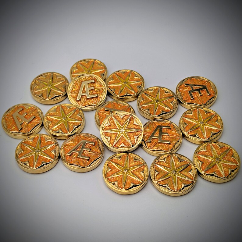 Keyforge Luxury Aember: Archonic Energy Metal Tokens - Etsy
