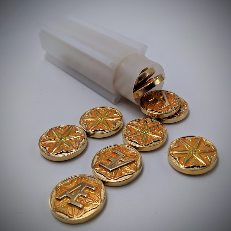 Keyforge Luxury Aember: Archonic Energy Metal Tokens | Etsy