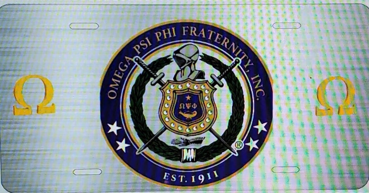 Omega Psi Phi License Plates - Etsy