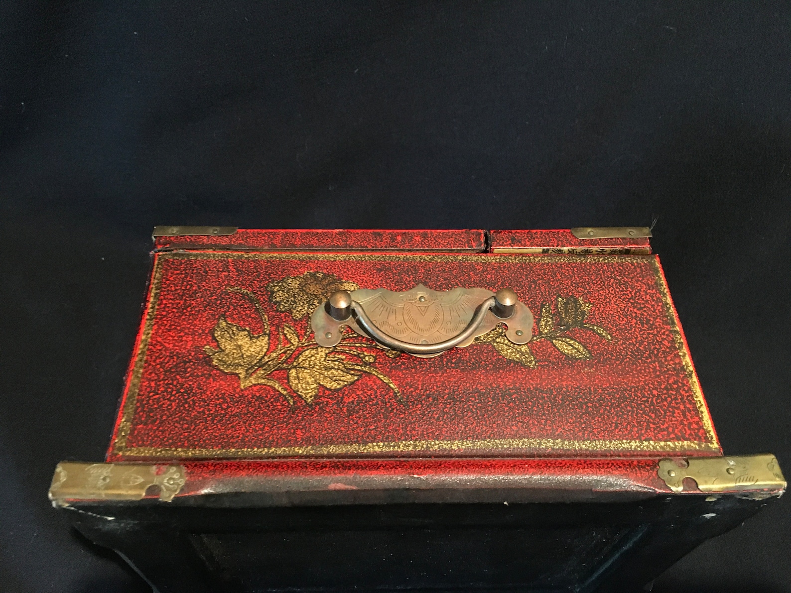 Vintage Asian Chinese Red Chinese Box With Dragons - Etsy