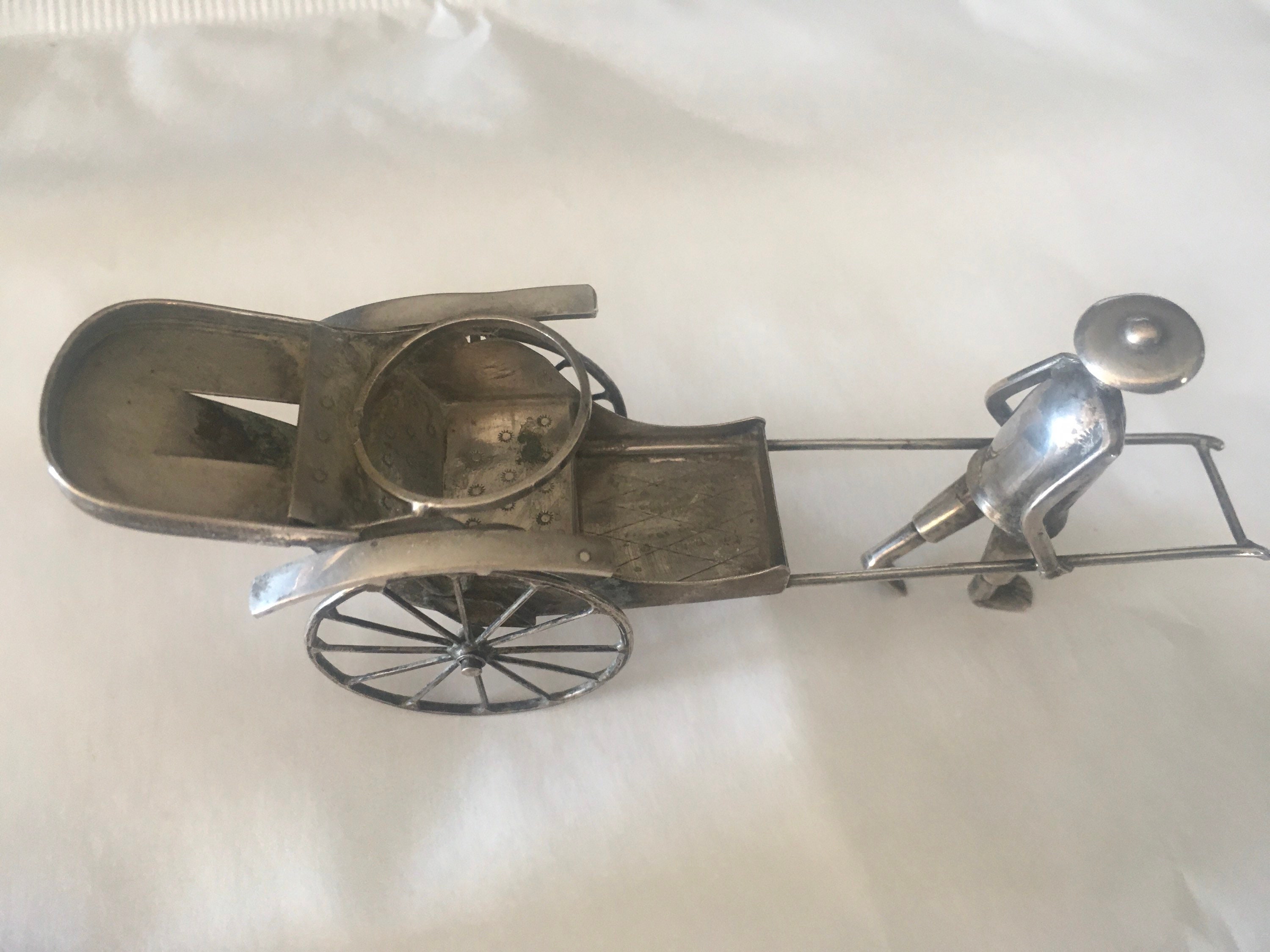 Antique Chinese Silver Rickshaw Cruet Set Salt Shaker | Etsy