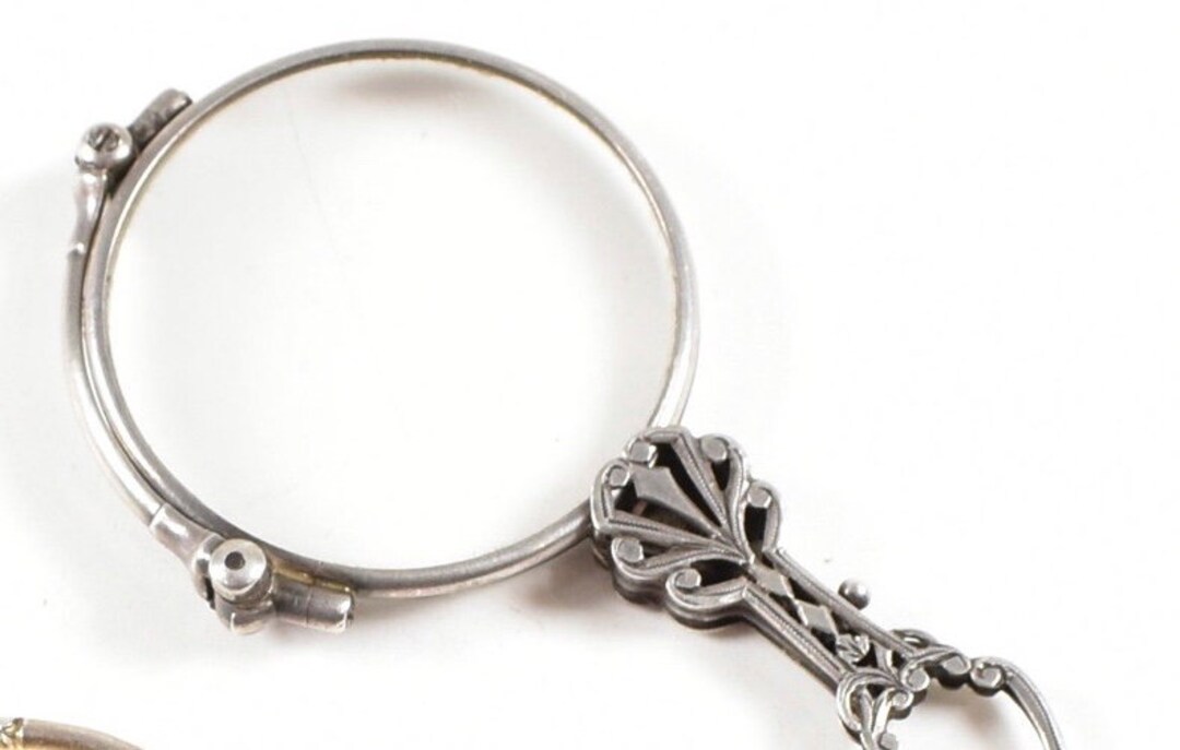 Antique French Silver Lorgnettes Pendant - Etsy