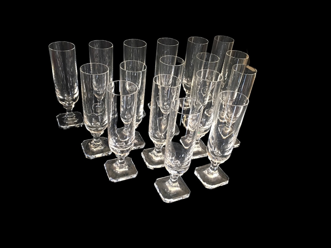 Vintage Set of 17 Champagne Flutes by Villeroy & Boch - Etsy