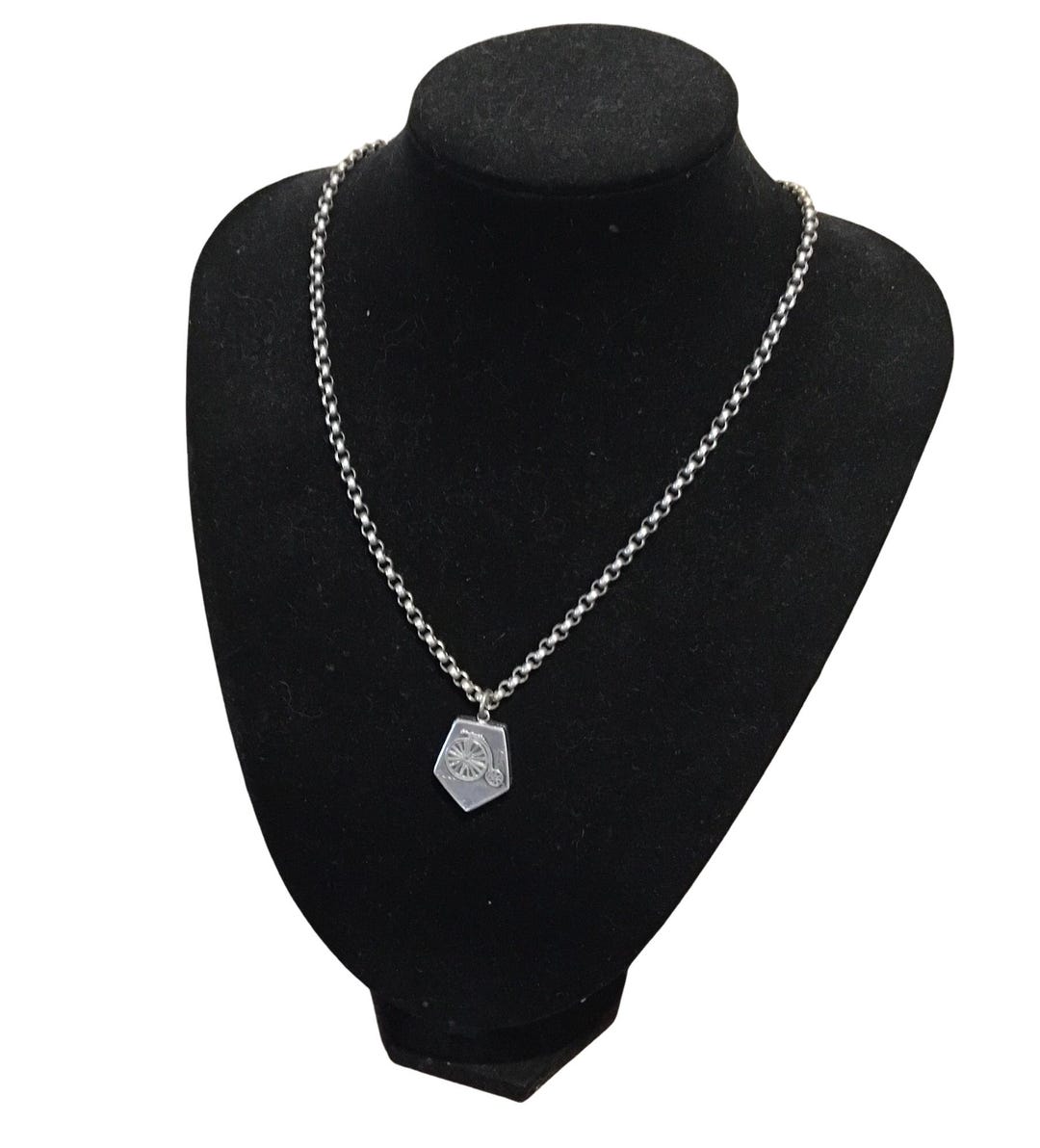 Rare Victorian Sterling Silver Photo Locket With Silver Belcher Chain ...