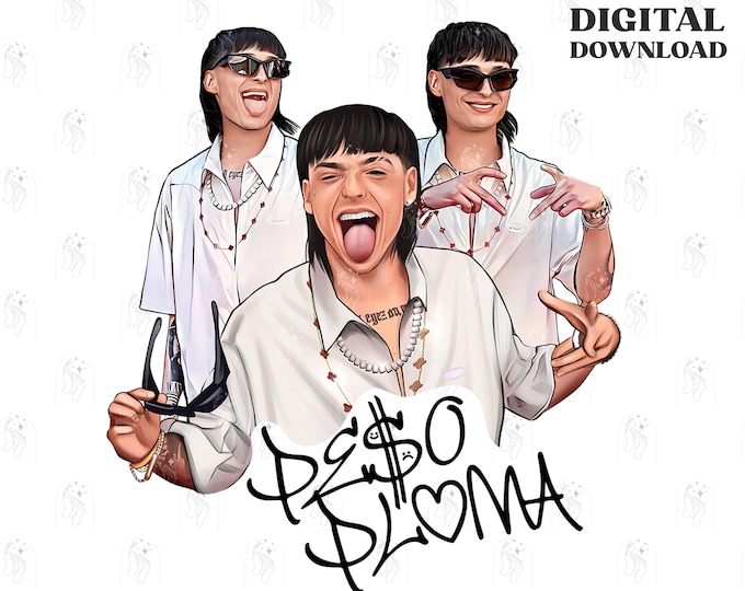 Peso Pluma PNG, DOBLE P Tour PNG, Peso Pluma Tshirt Digital Download ...