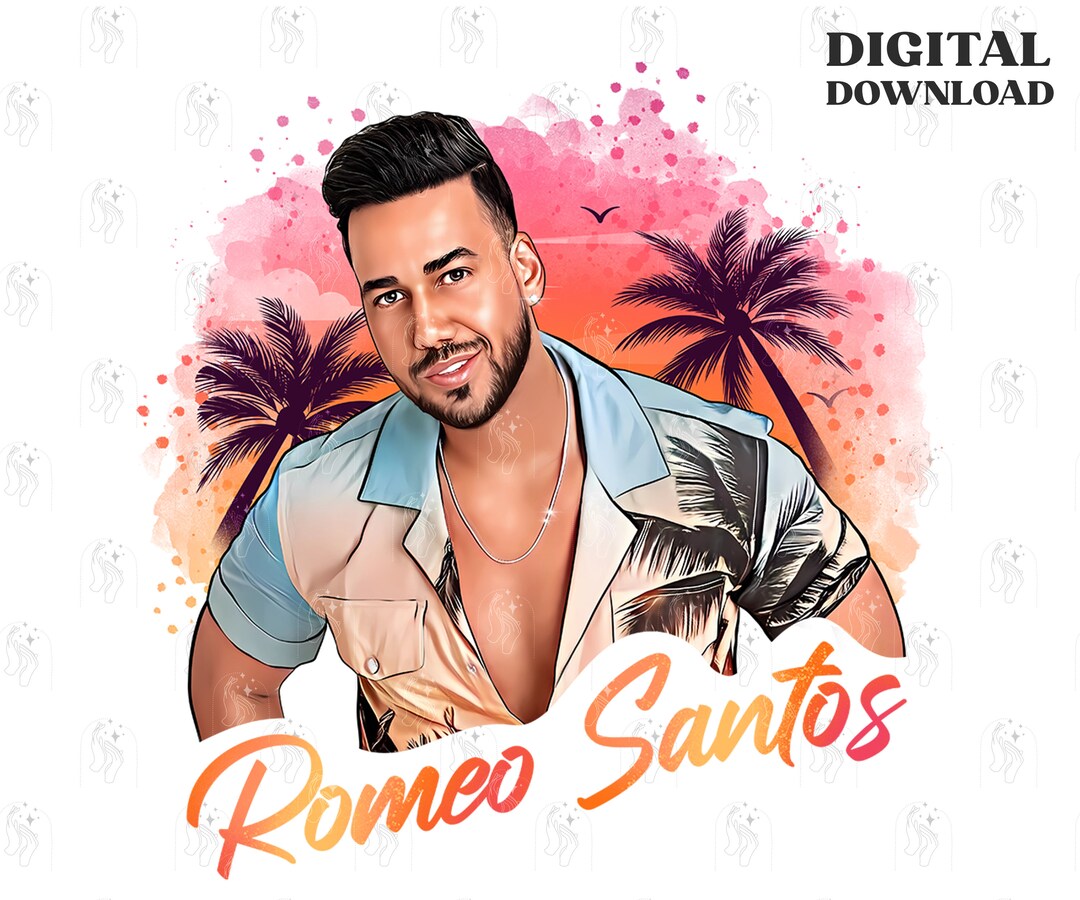 Romeo Santos Png Sublimation Designs Digital Download for Personal and Commercial Use for ...
