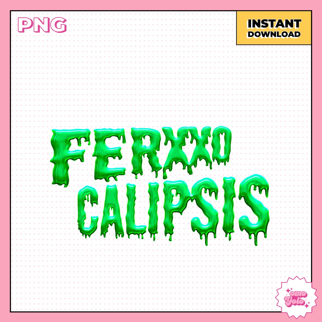 Feid Png for Ferxxo Calipsis Tour 2024 Merch as Concert Shirt, Hoodie ...