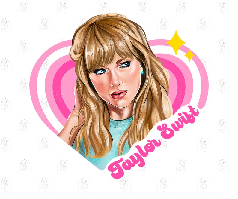 Taylor Swift Heart Png Diseño de sublimación para descarga - Etsy México