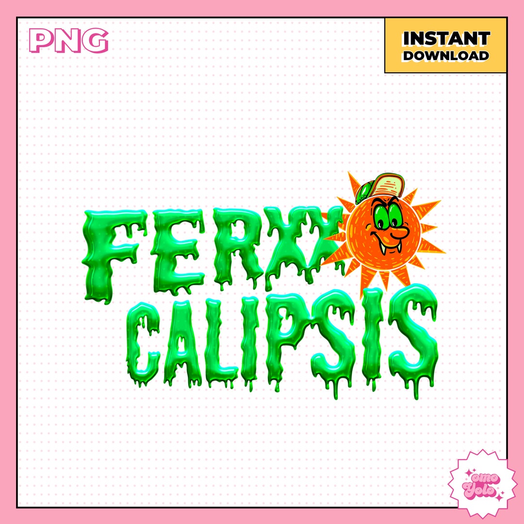 Feid Png for Ferxxo Calipsis Tour 2024 Merch as Concert Shirt, Hoodie ...