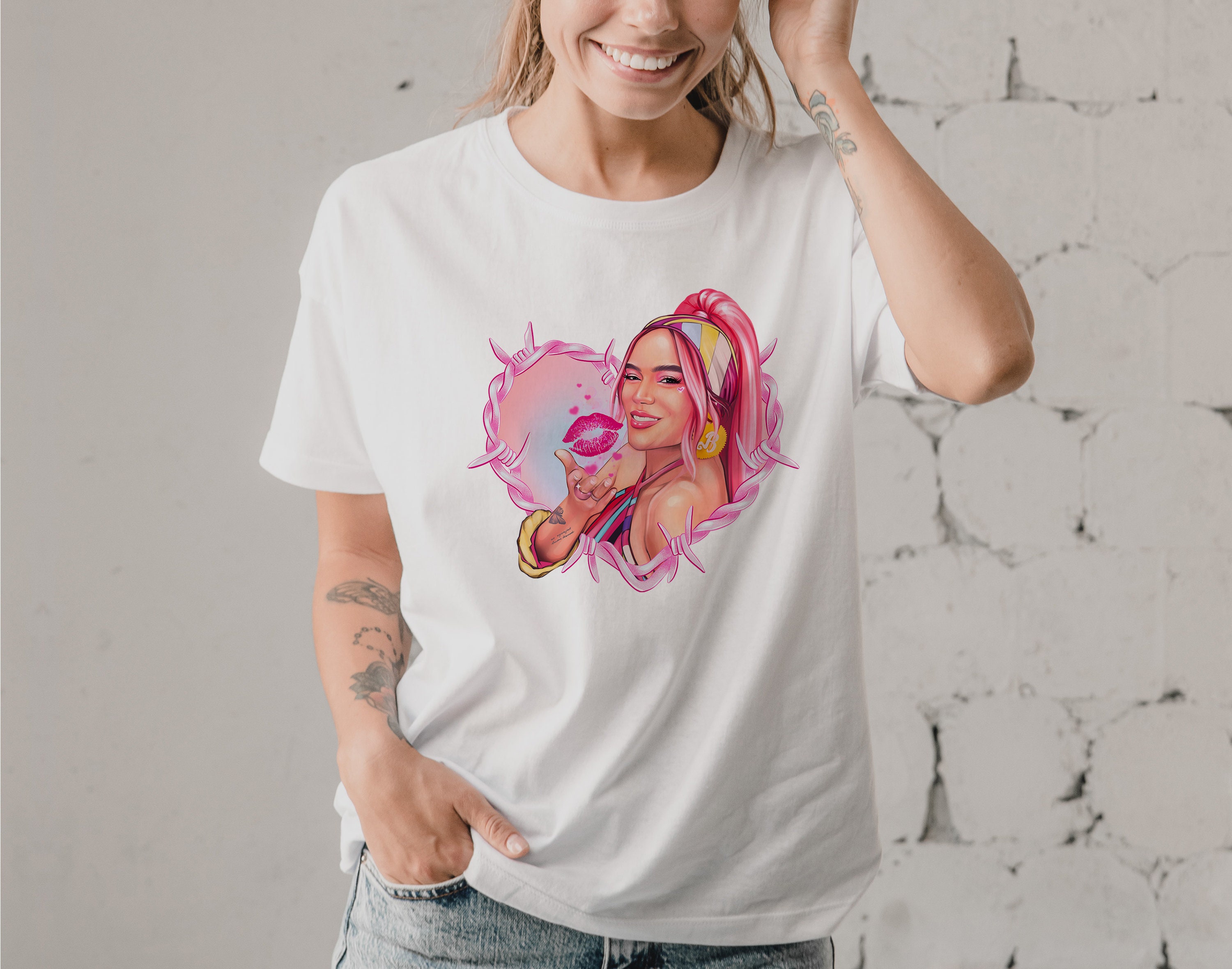 Karol G Pink Hair Png for Princess Doll Fans Digital Download - Etsy