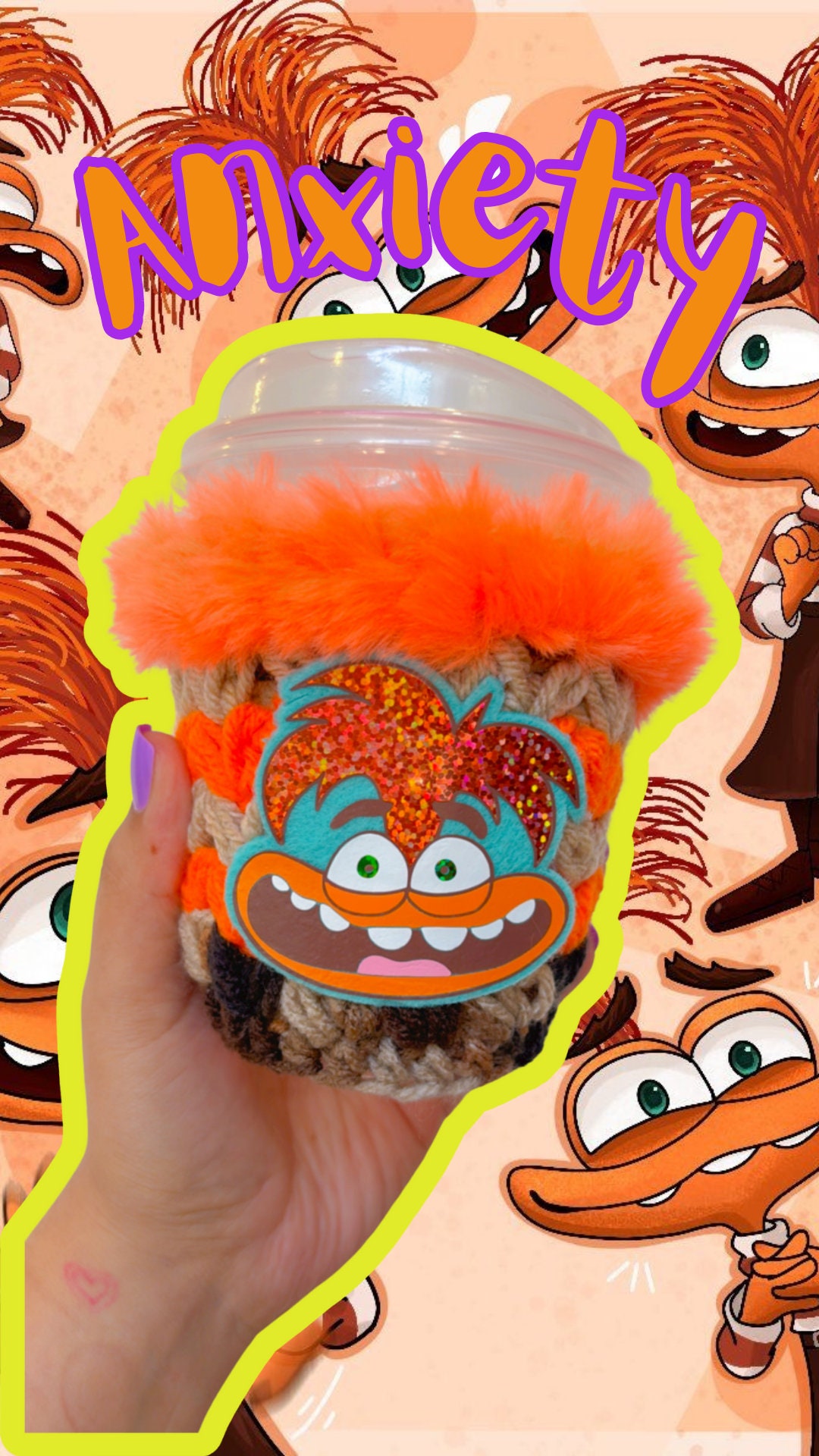 Inside Out 2 Inside Out Anxiety Pixar Disney Disneyland Coffee Sleeve ...