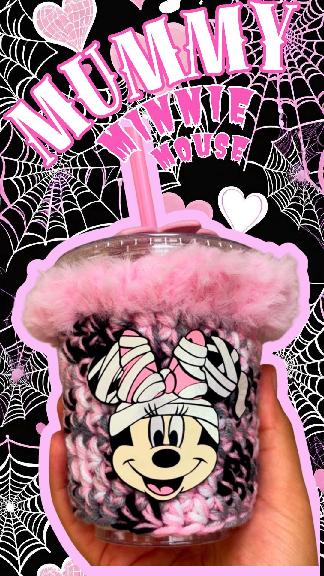 Mummy Minnie Halloween Disney Disneyland Coffee Sleeve Cozy - Etsy