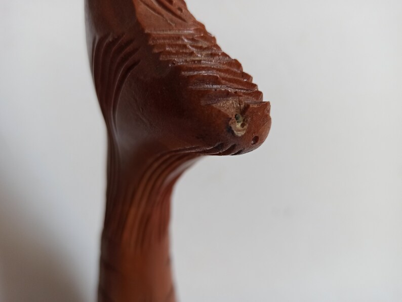Giant Pair of Fish Shaped Book Ends, Pair of Solid Wood Bookstands ...