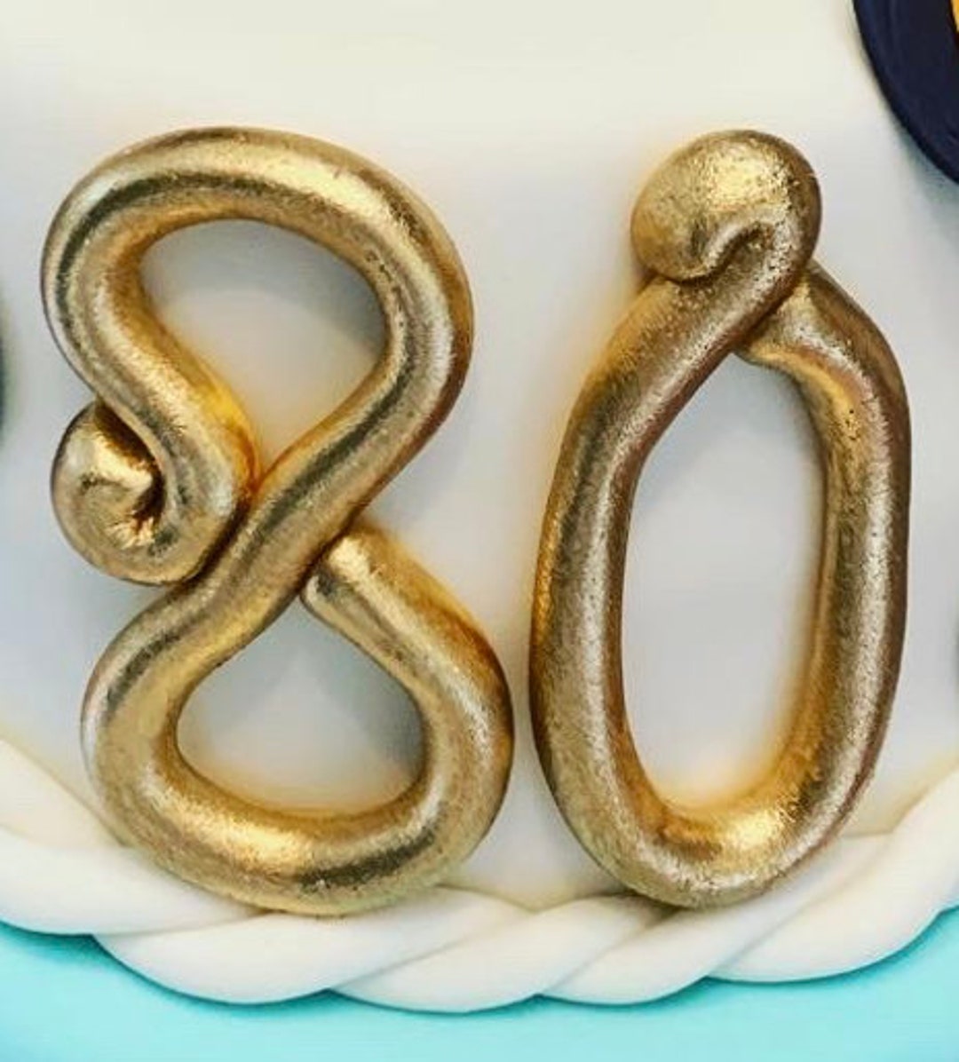 Fondant Number Cake Toppers - Etsy
