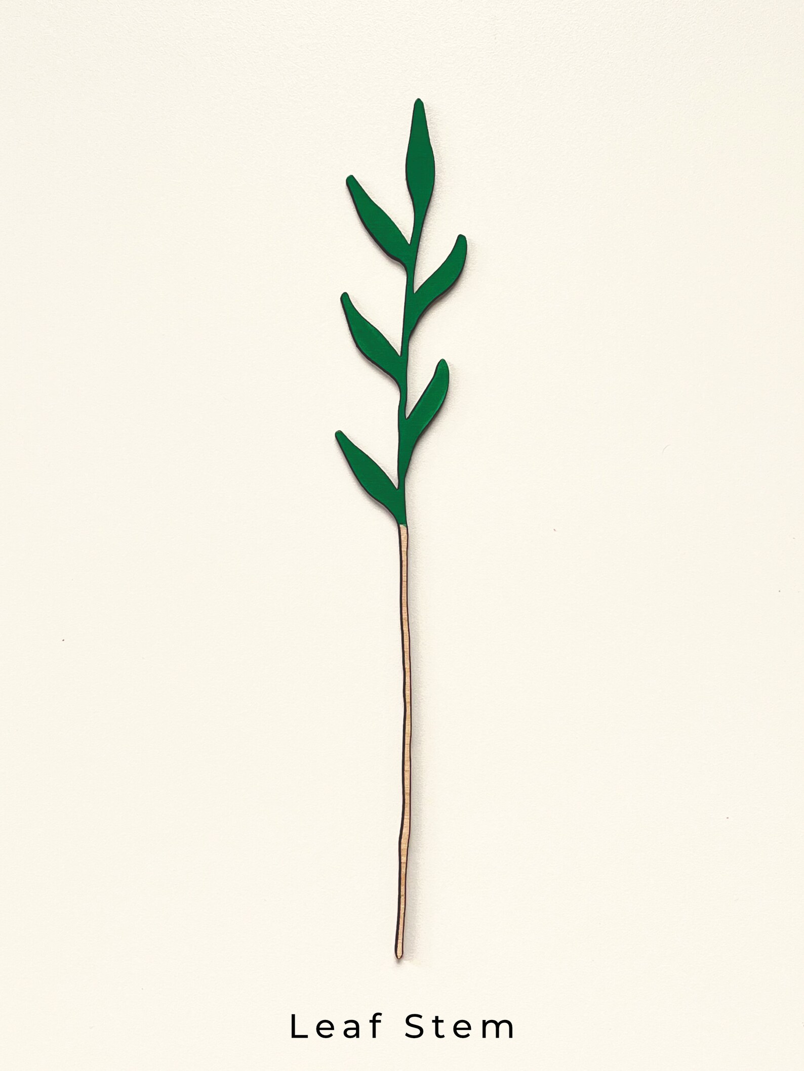 Individual Wooden Meadow Leaf Flower Stems - Etsy